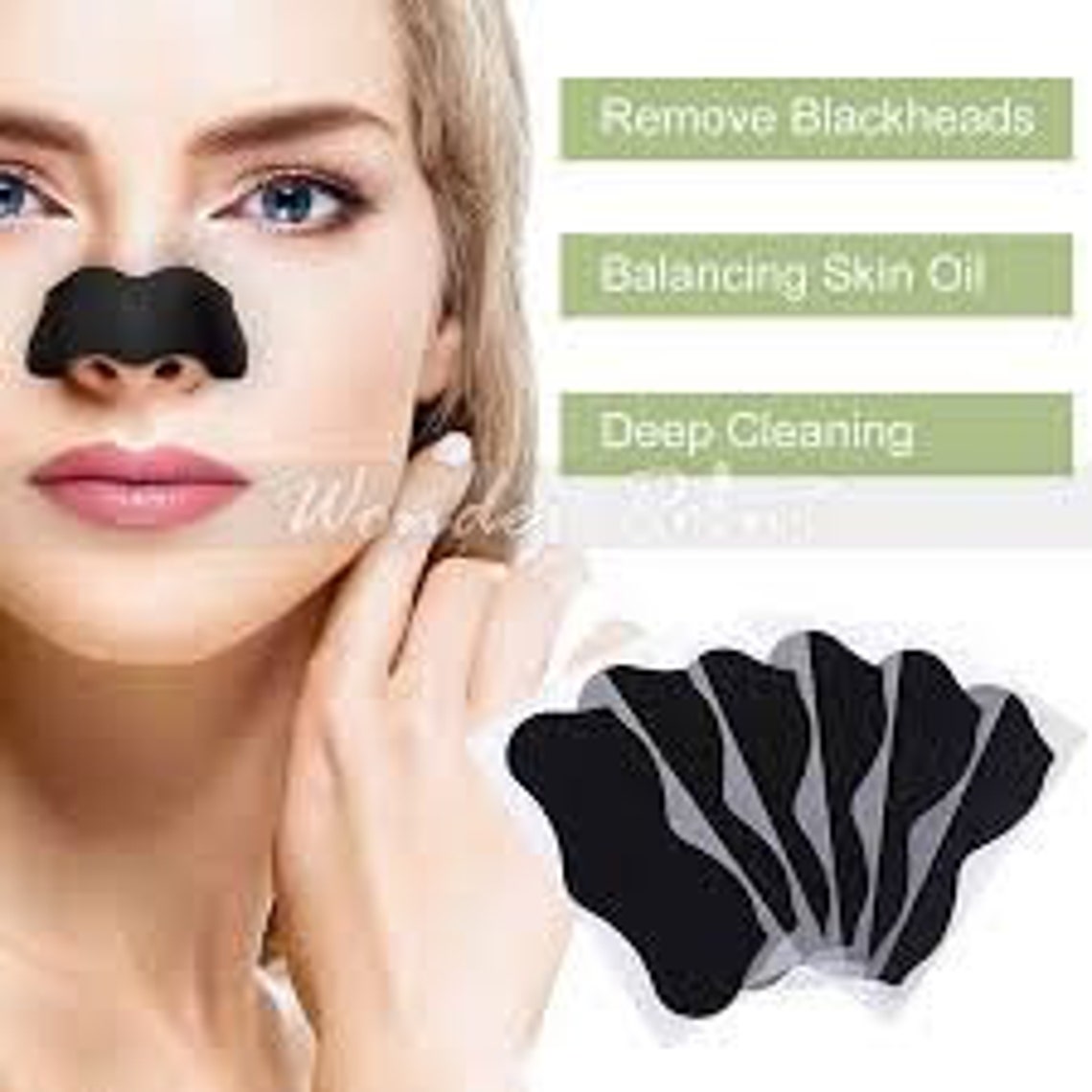 Nose Pore Deep Cleaning Strips Blackhead Remover Peel off Mask/nose ...