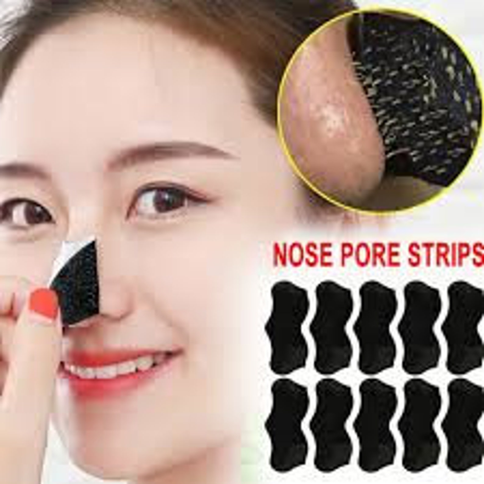 Nose Pore Deep Cleaning Strips Blackhead Remover Peel off Mask/nose ...