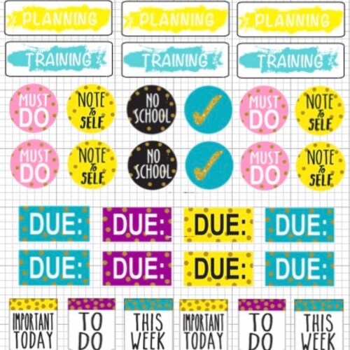 Teacher Planner Meeting Stickers // IEP Meeting // - Etsy