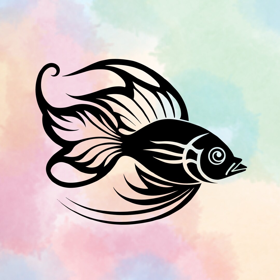 Fish Clipart Illustration Svg File Digital Download - Etsy