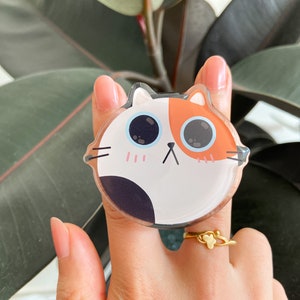 Cute Cat Phone Grip | Cat Phone Griptok | Griptok Phone Accessory ...
