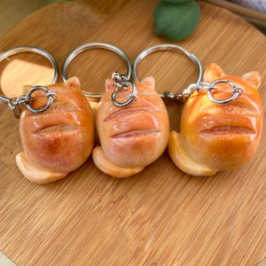 Bread Cat Keychain | Polymer Clay Keychain | Handmade Clay Keychain ...