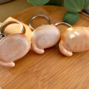 Bread Cat Keychain | Polymer Clay Keychain | Handmade Clay Keychain ...