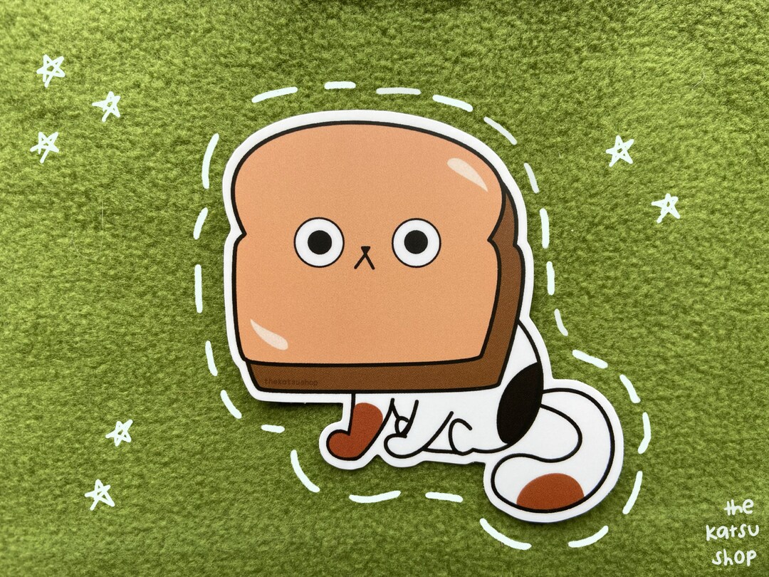 Cute Loaf Cat Sticker | Waterproof Matte Vinyl Sticker | Cat Loaf ...