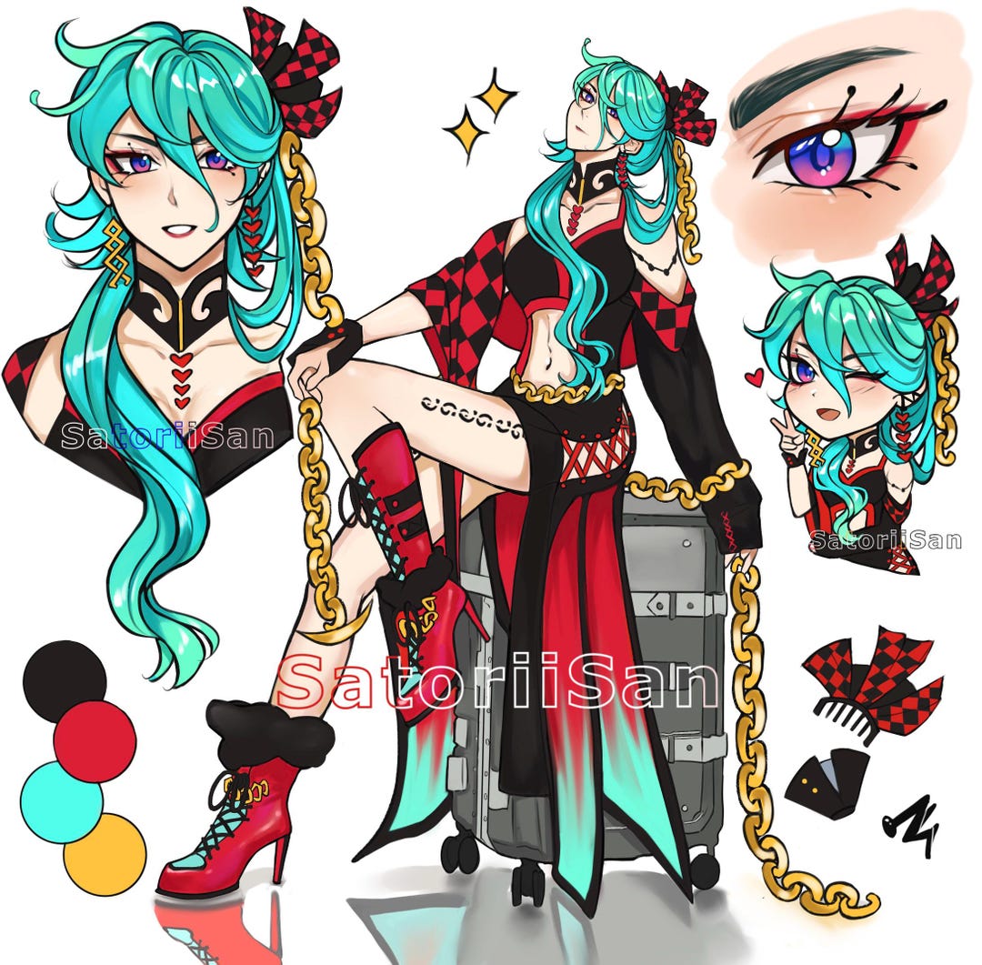 Satoriisan’s Custom Character Reference Sheet Commissions for Your OC ...