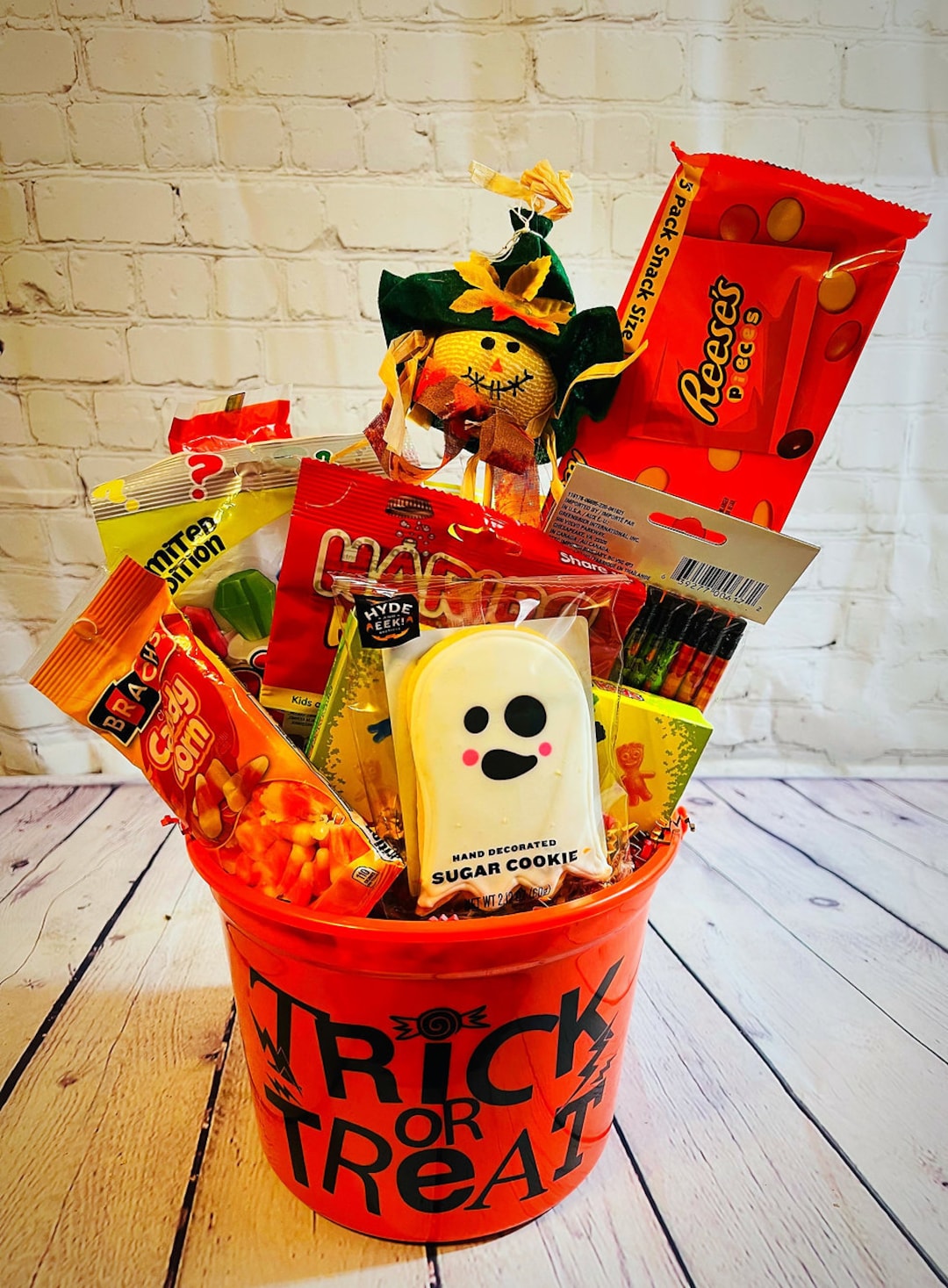 Ghostly Halloween Gift Basket - Etsy