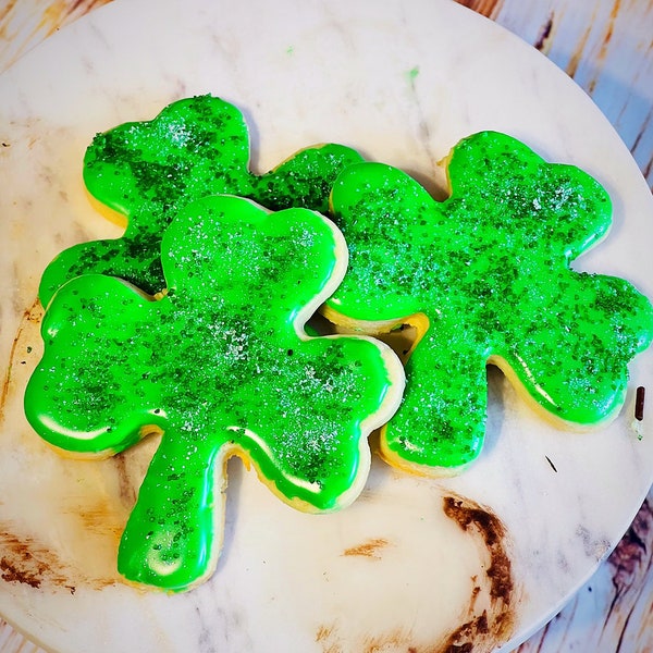 Shamrock Cookies - Etsy
