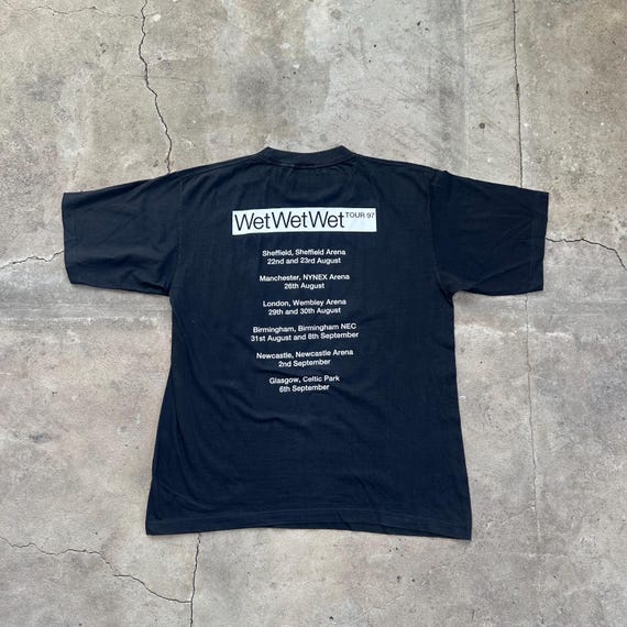 wet wet wet band 1997 tour t shirt - Gem