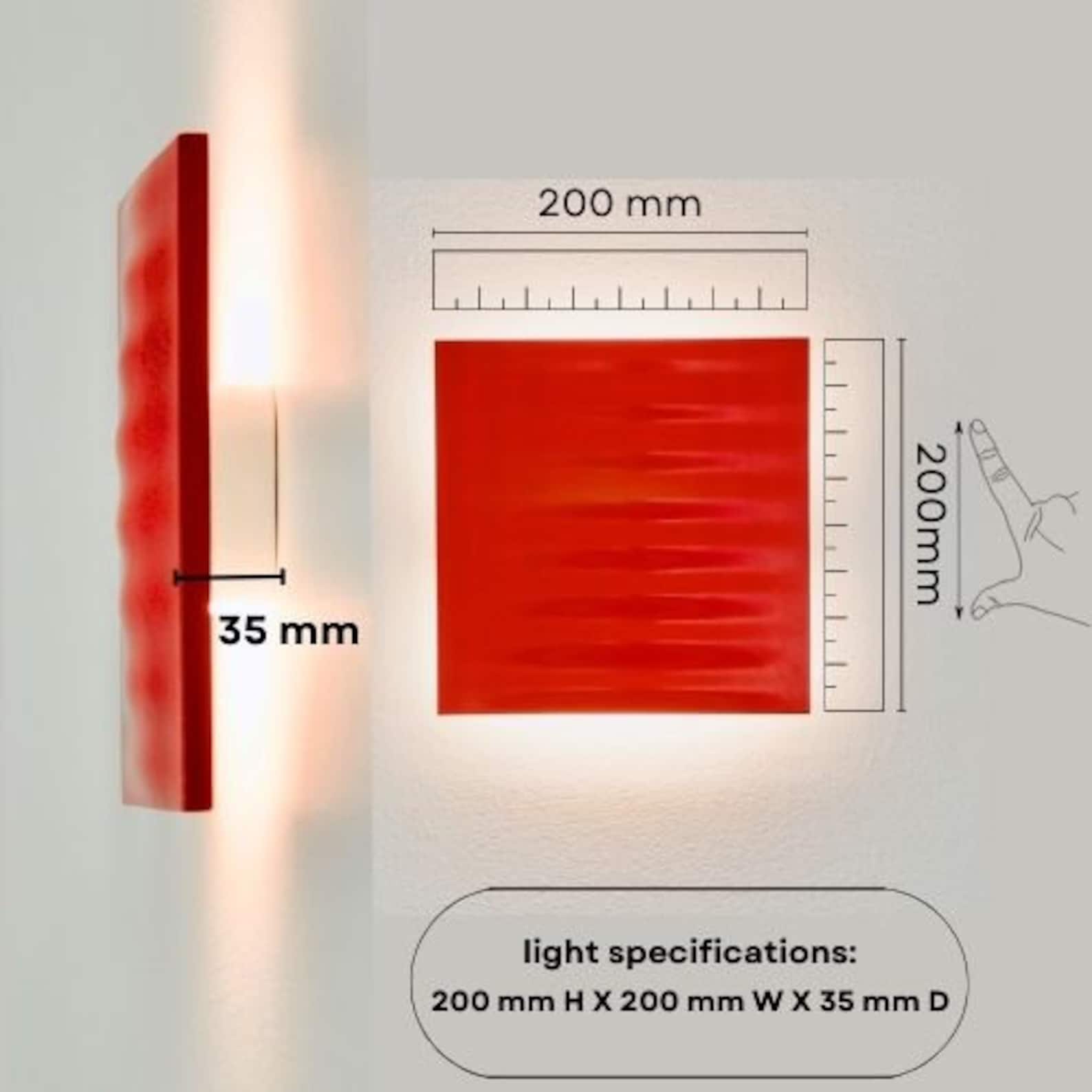 Custom Wall Light Sconce, Modern Textured Design - Etsy