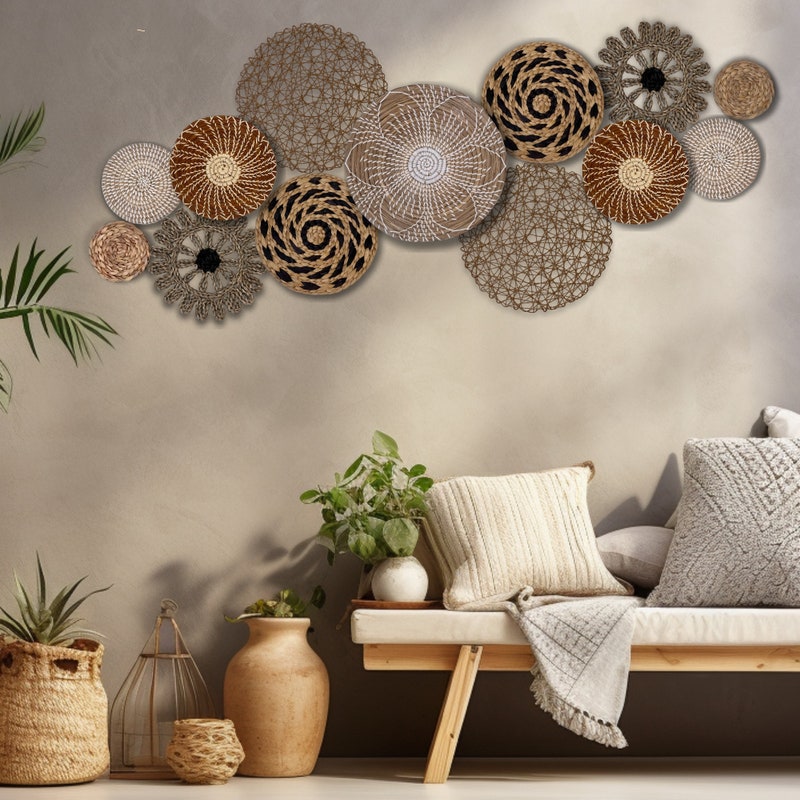 Rattan Wall Decor - Etsy