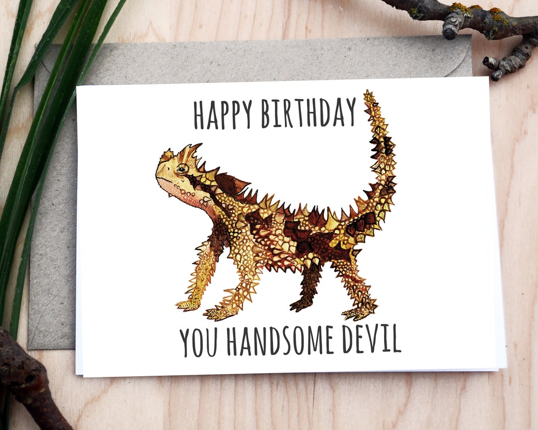 INSTANT DOWNLOAD, Thorny Devil, Happy Birthday You Handsome Devil ...