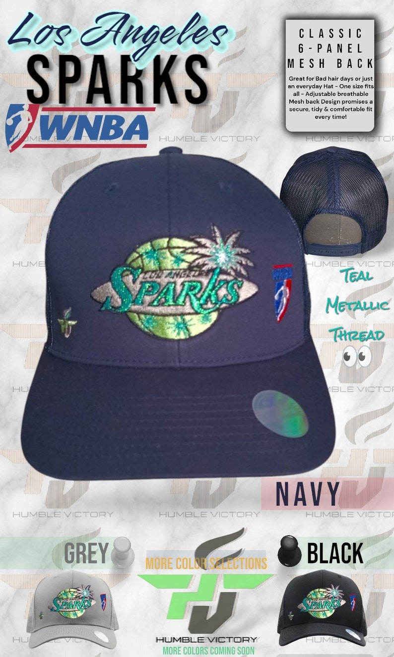 Los Angeles Sparks Logo Mesh Back Hat Cap WNBA Women Men Unisex ...