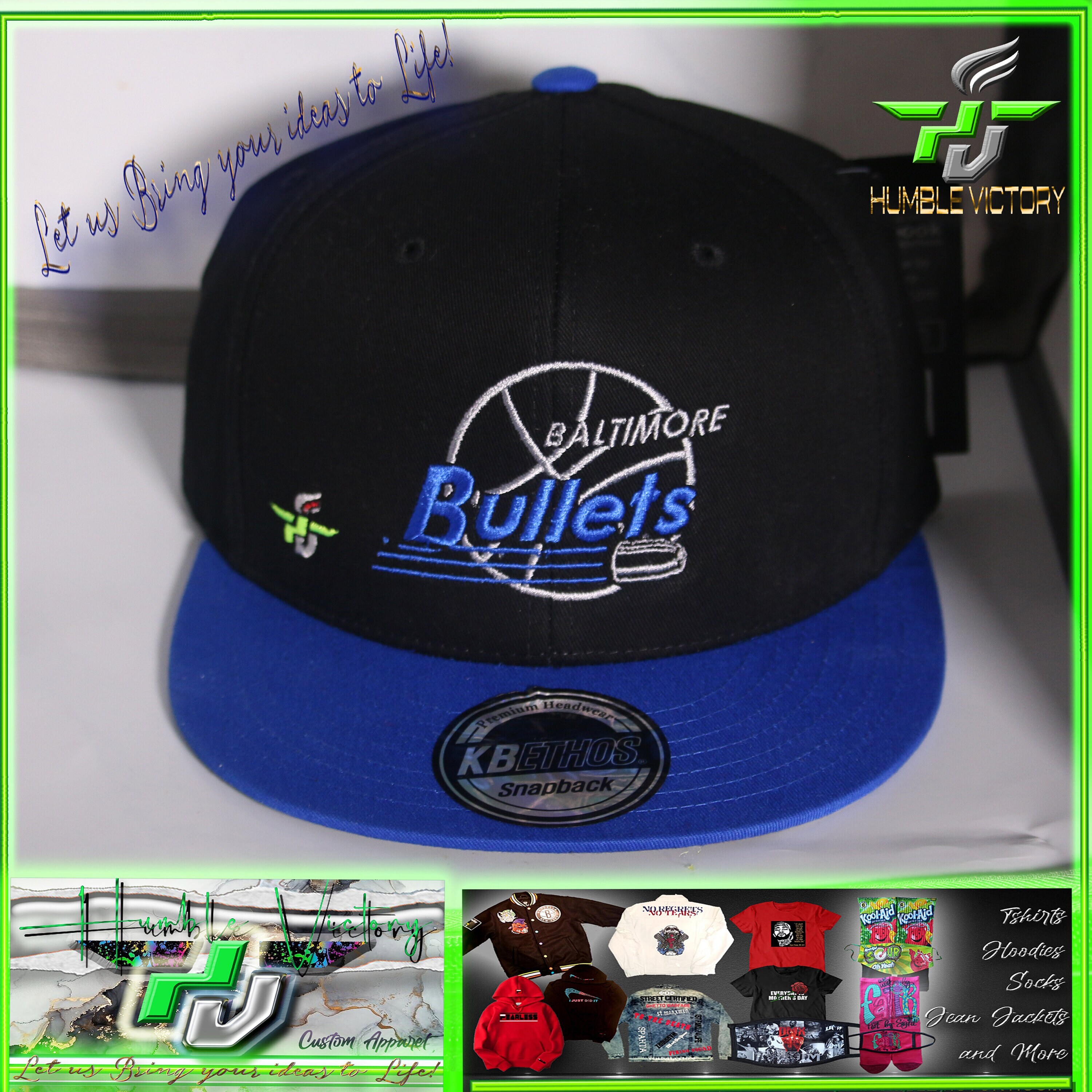 Custom Two-toned Baltimore Bullets Hat - Etsy