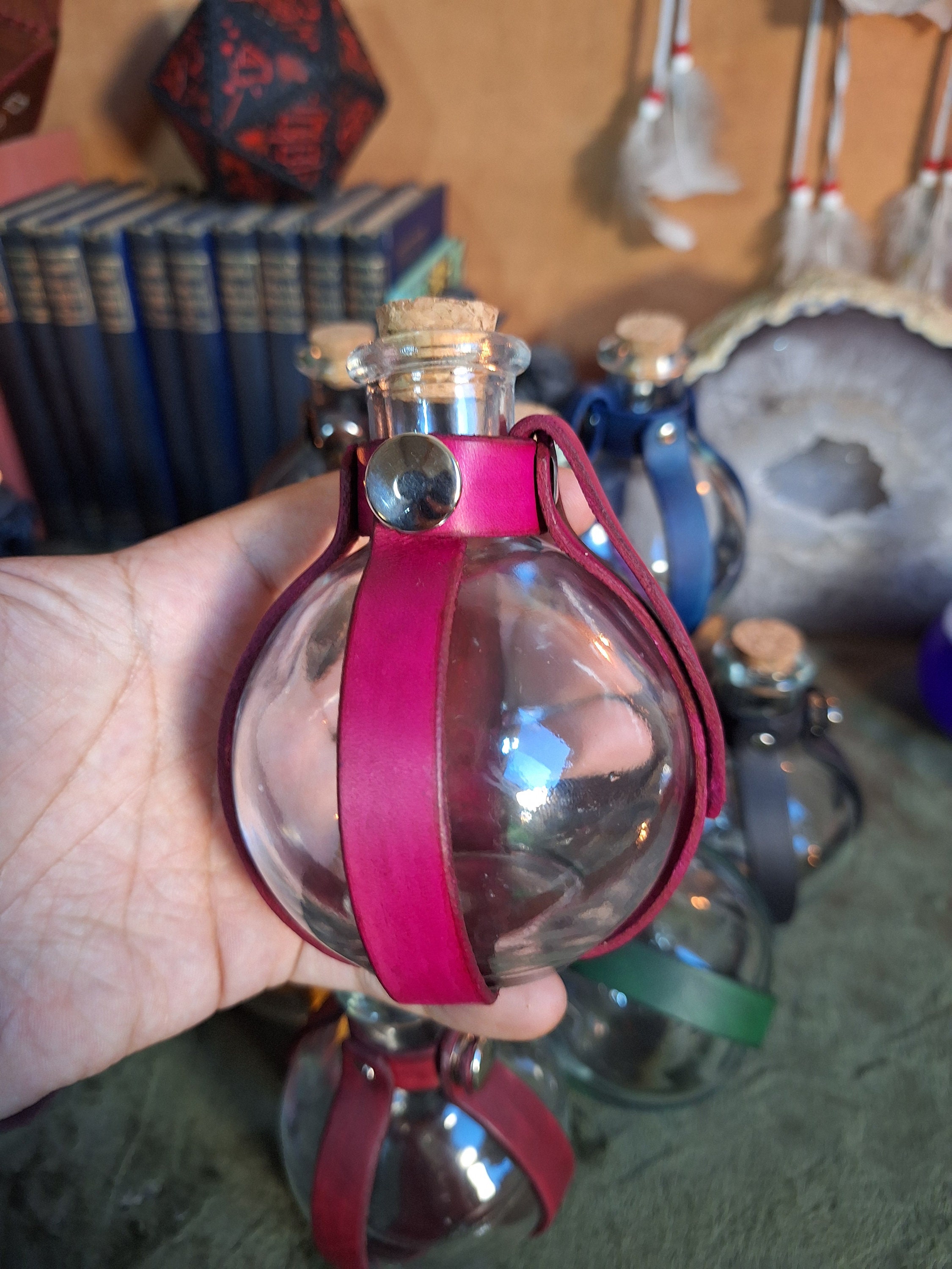 Potion Holder, Leather Holder With Bottle for on the Belt - Etsy