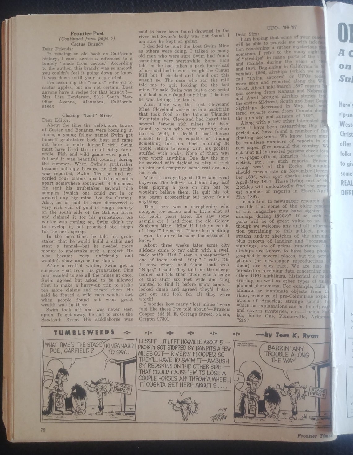 Frontier Times Non-fiction Magazine November 1968 King of Stag Mountain ...