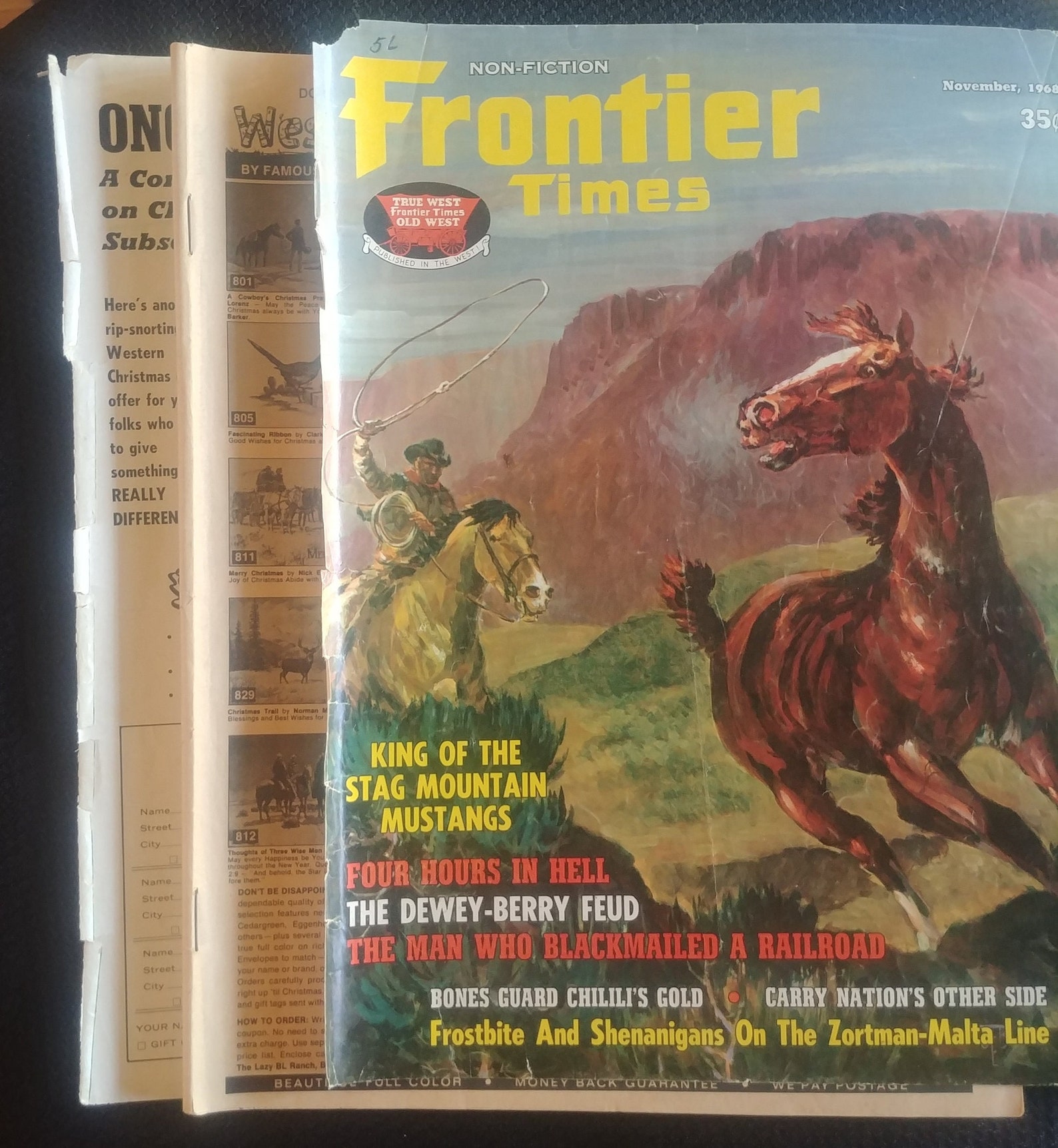 Frontier Times Non-fiction Magazine November 1968 King of Stag Mountain ...
