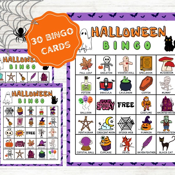 Halloween Bingo - Etsy