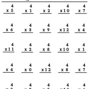 12 Printable Multiplying Practice Worksheets, Printable Multiplication ...