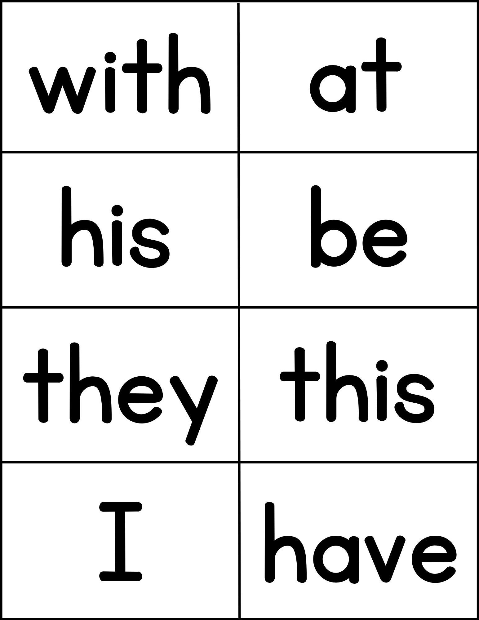 100 Printable Fry's First Hundred Sight Word Flashcards - Etsy Hong Kong