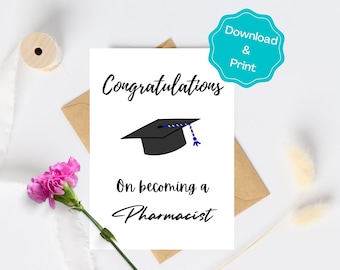 Pharmacist Graduation Card - Etsy