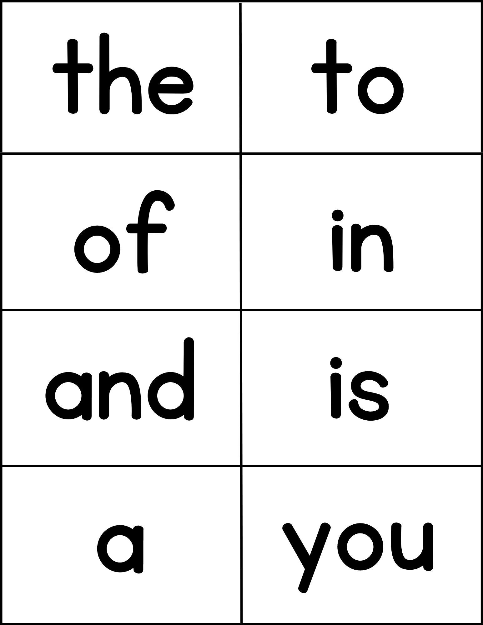 100 Printable Fry's First Hundred Sight Word Flashcards - Etsy Canada