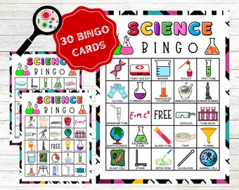 Science / Chemistry Printable Bingo Cards 30 Different Cards Instant ...
