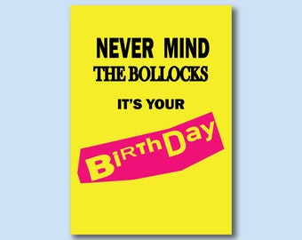 Punk Birthday Card | Etsy