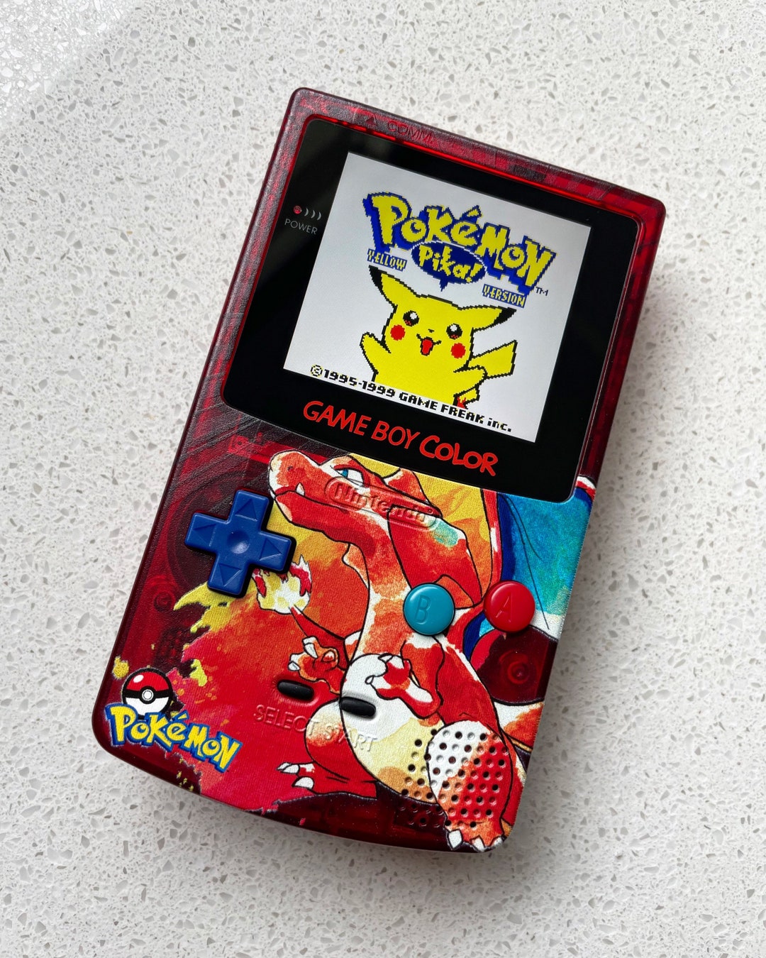 Nintendo Gameboy Color Colour Game Boy BACKLIT IPS Q5 V2 GBC Charizard ...