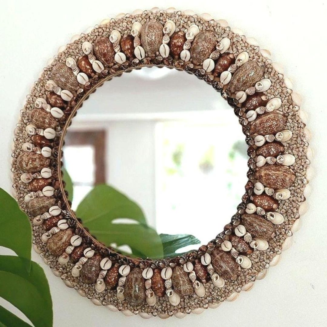 43cm(16.9inch)cowrie Shell Mirror - Etsy