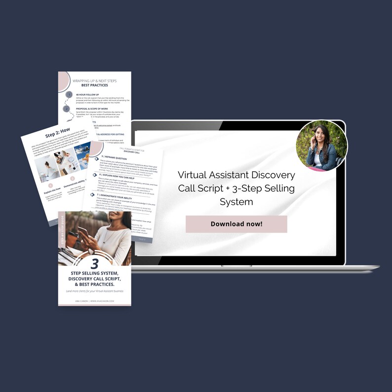 Virtual Assistant Discovery Call Script, & 3 Step Selling System - Etsy