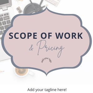 Virtual Assistant Scope of Work & Proposal Template - Etsy