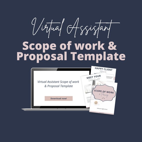 Virtual Assistant Scope of Work & Proposal Template | Etsy