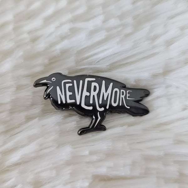 Raven Enamel Pin - Etsy
