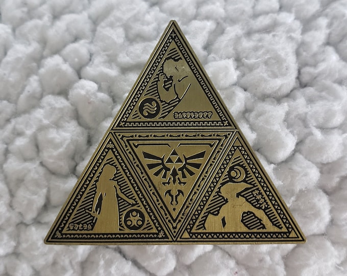 Zelda Triforce Zelda Link Ganon Pin - Etsy