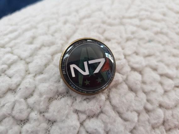 Mass Effect N7 Spectre Glass Pin - Etsy