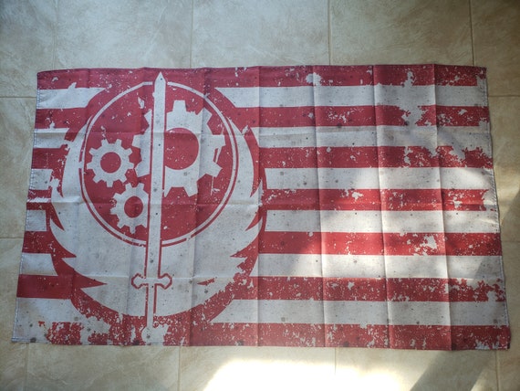 3x5ft Flag Fallout Brotherhood of Steel Weathered Wall Decor | Etsy