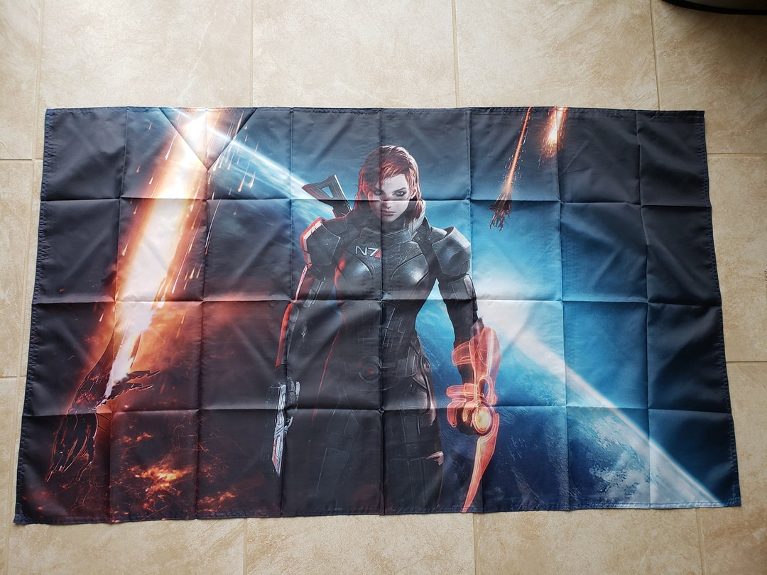 3x5ft Flag Mass Effect Female Shepard Wall Decor - Etsy