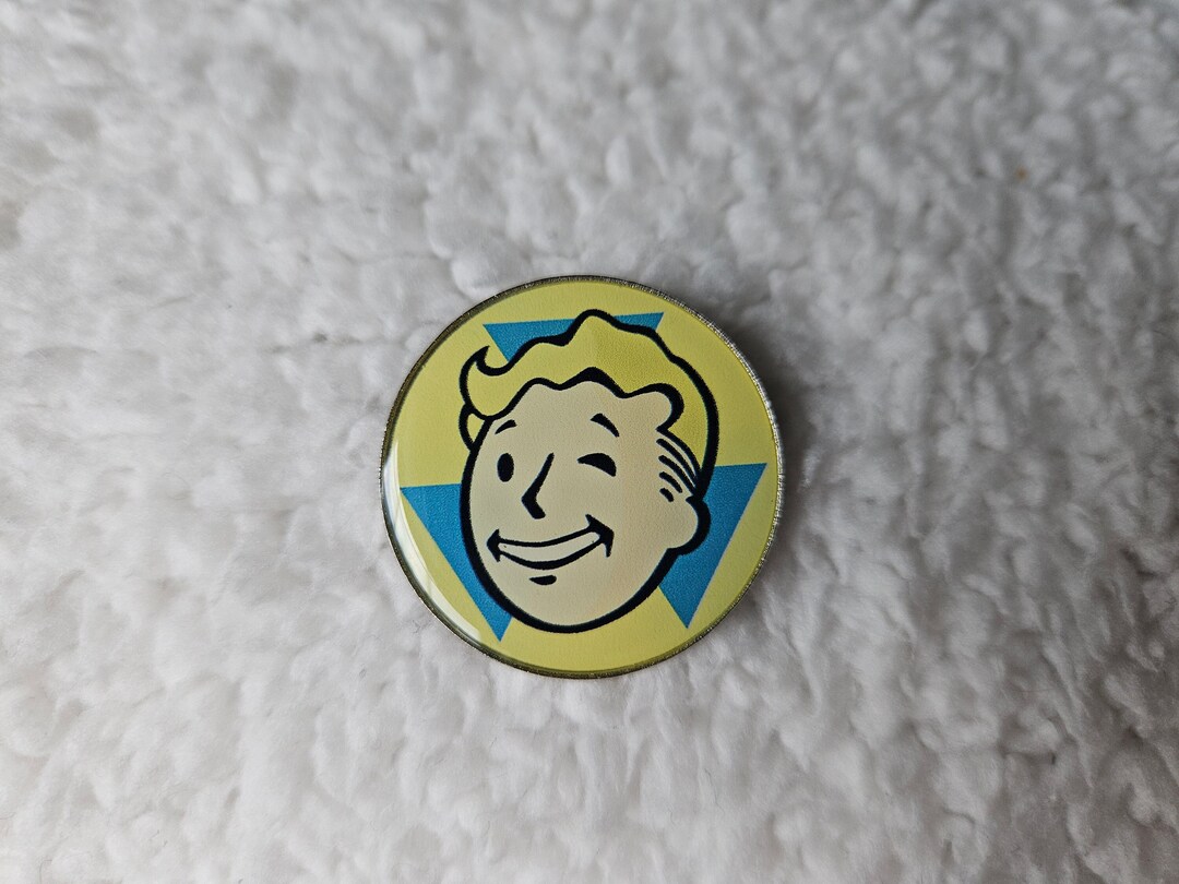 Fallout Winking Vault Boy Pin – Soft Enamel With Glass Top - Etsy