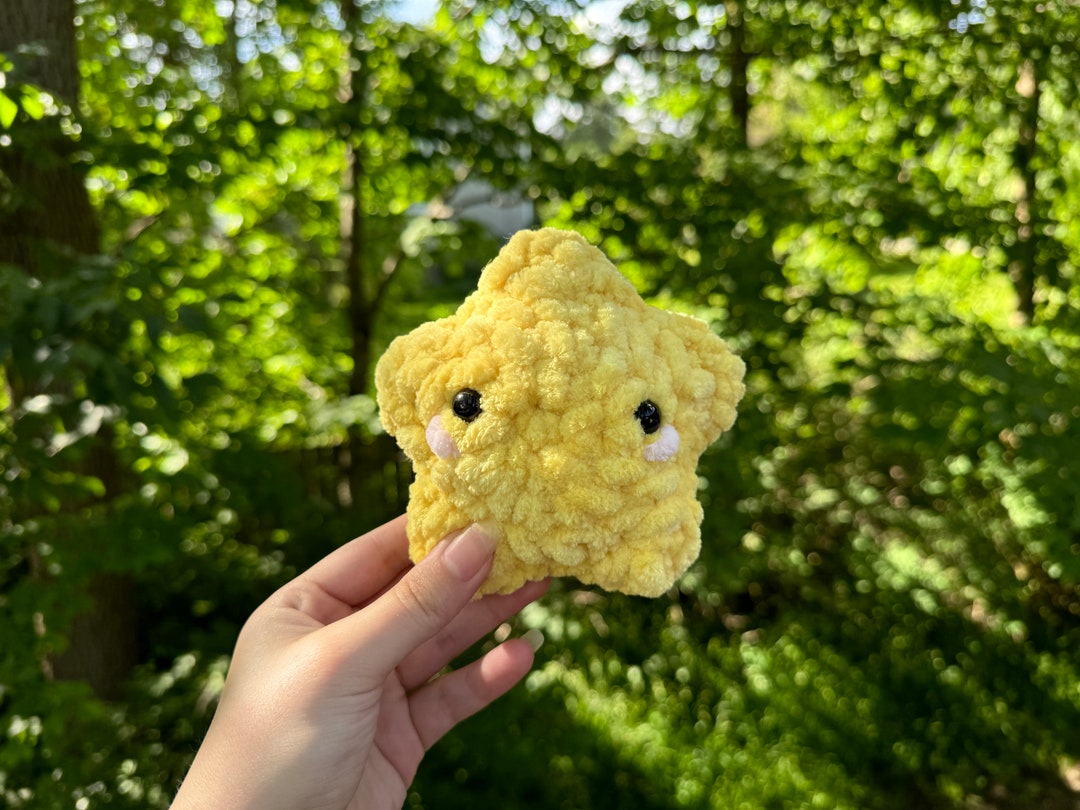 Crochet Star Plushie | Handmade Star Stuffed Animal - Etsy
