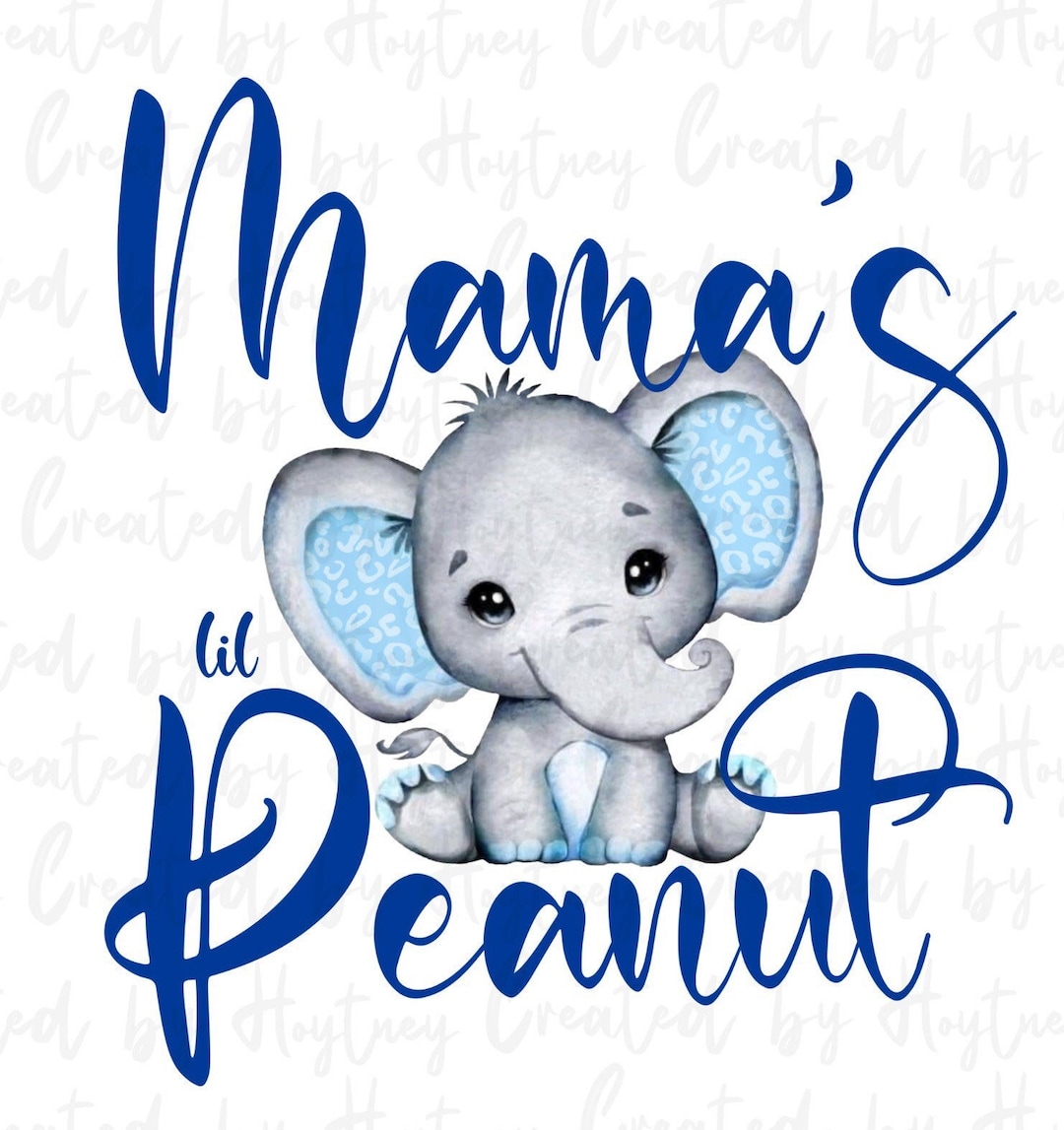 Elephant Baby Boy Png, Blue, It's a Boy, Sublimation Png, Instant ...