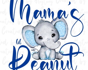 Elephant Baby Boy Png, Blue Boy Elephant, It's a Boy, Sublimlation Png ...