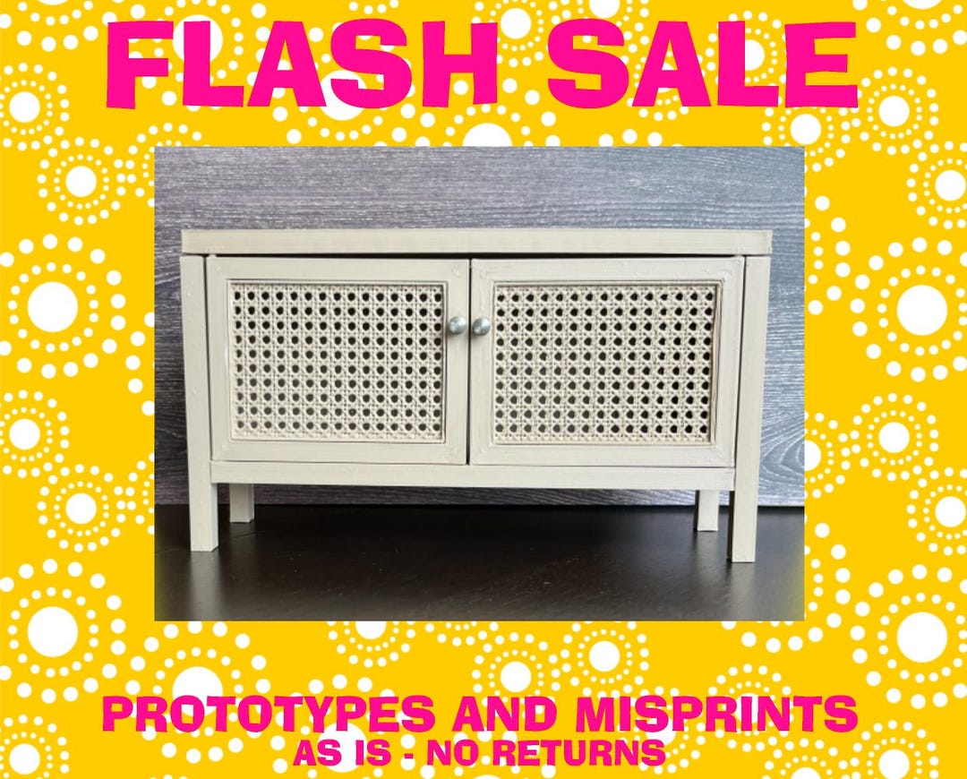 Mini Credenza Cabinet Prototype - 1/6 Scale, Caned, Miniverse and ...