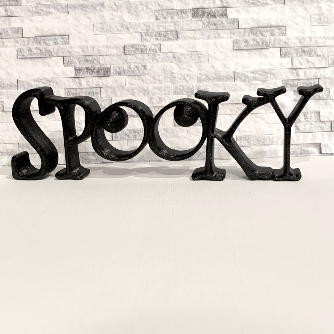 FILE for Spooky Word for 3D Printing | Halloween Word Art - Etsy UK