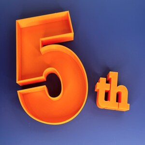 FILE for 3D Printable Number Boxes STL Files: Party Decor (digital ...