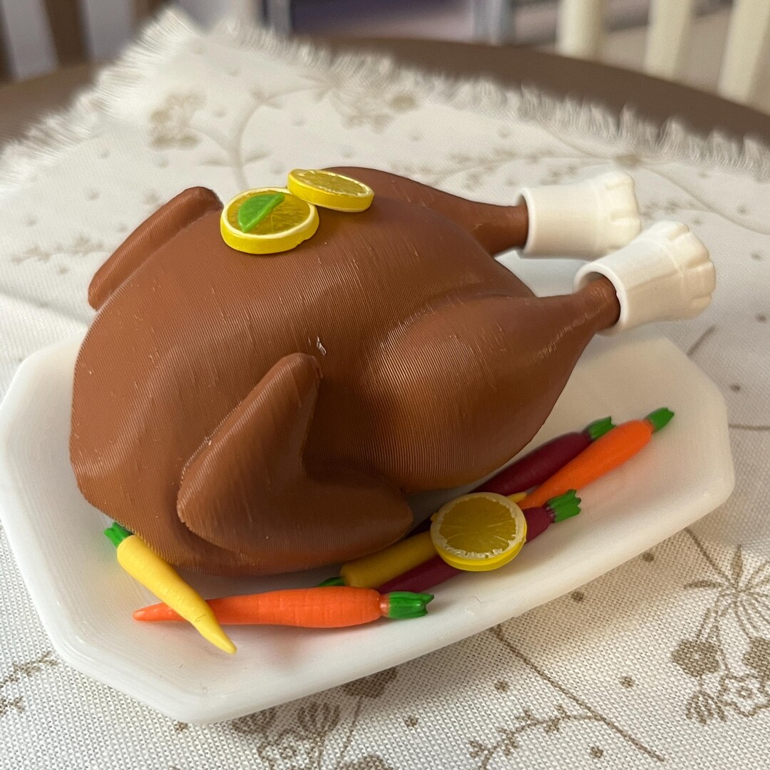 1/6 Scale Large Turkey W/ Booties – Dollhouse Thanksgiving Christmas ...