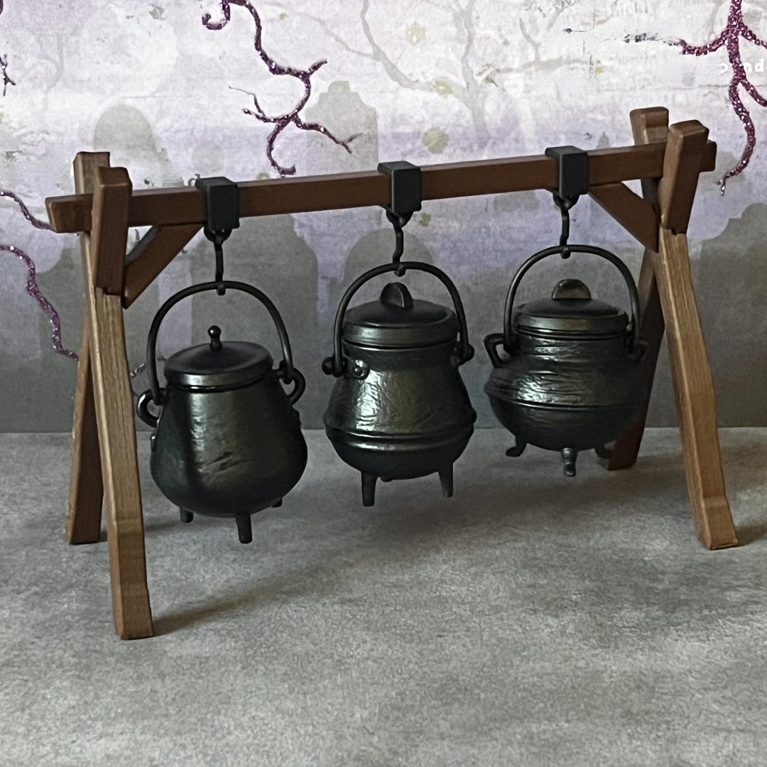Miniature Cauldron Rack Kit: 3D Printed Display for Miniverse Potions ...