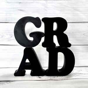 FILE for GRAD Block Letters for 3D Printing, Graduation Decorations ...