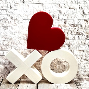 FILE for XO and Heart for 3D Printing | Valentine's Day Decor - Etsy