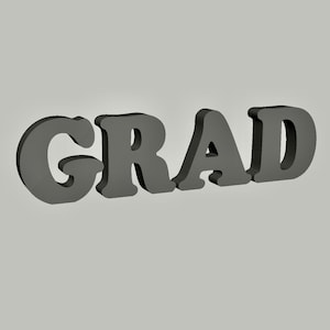 FILE for GRAD Block Letters for 3D Printing, Graduation Decorations ...