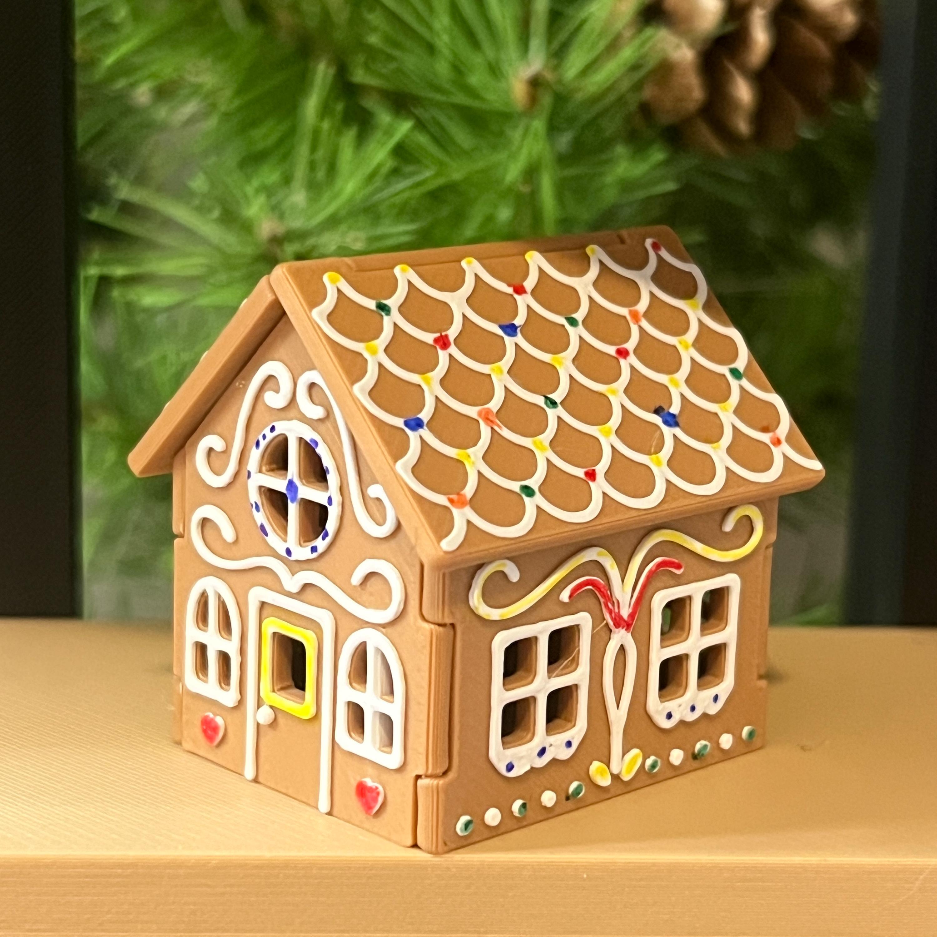 Mini Gingerbread House Kit – 1:6 Scale Holiday Decor for Miniverse ...
